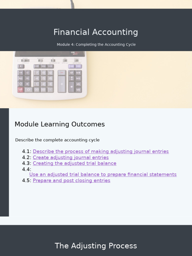 04+Completing+the+Accounting+Cycle | PDF | Debits And Credits | Deferral