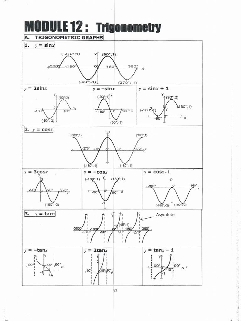 MODULE 12 Trigonometry | PDF | Trigonometry | Trigonometric Functions