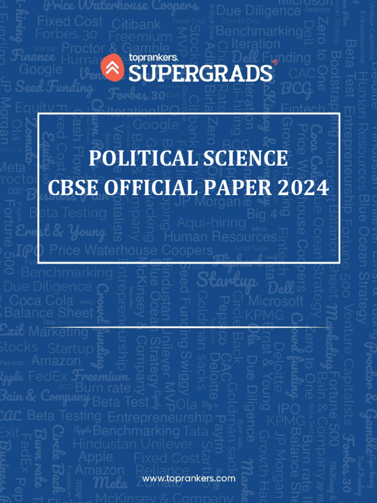 Cbse Official Paper 2024 Political Science II 028076c38d66a | PDF ...