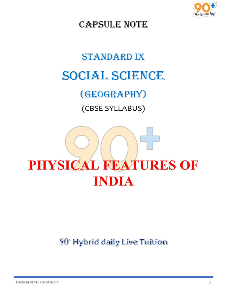 Physical Features of India Explained | PDF | Himalayas | Coral Reef