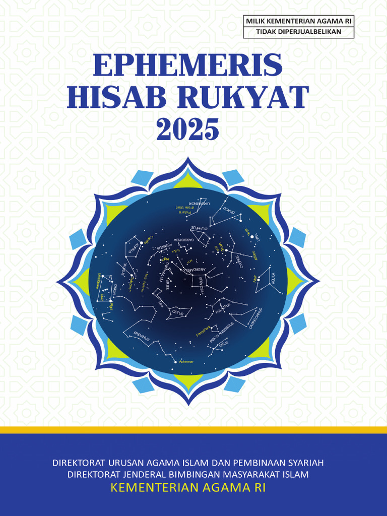 Ephemeris Hisab Rukyat 2025 | PDF