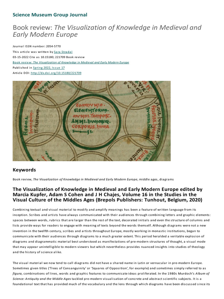 The Visualization of Knowledge in Mediev | PDF | Books | Visualization ...