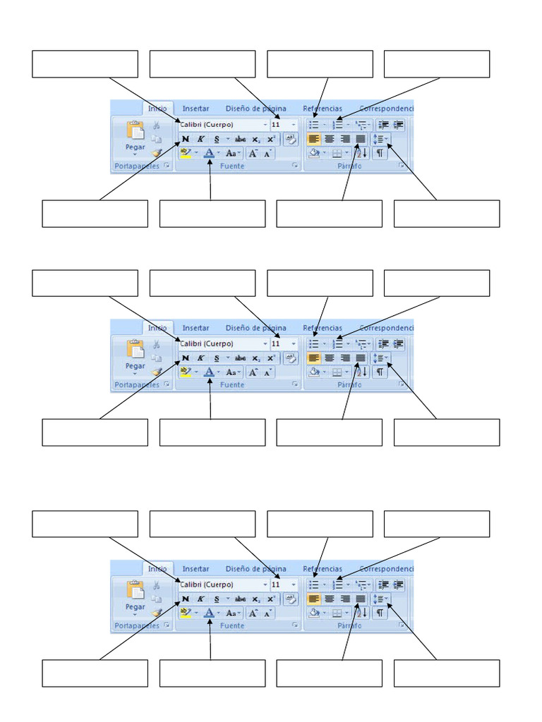 Botones de Word Repaso | PDF