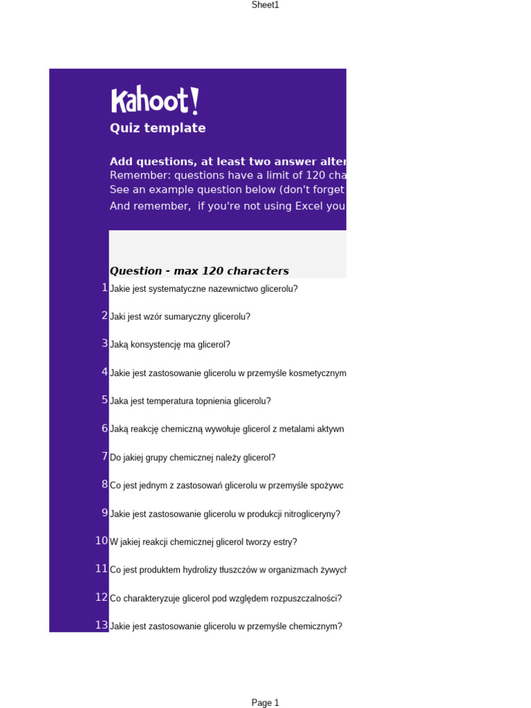 Ka Hoot Quiz Template | PDF