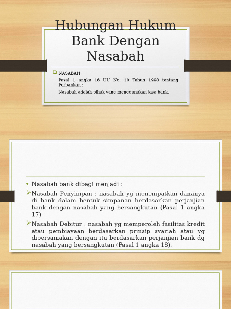 Hub HK Bank Dengan Nasabah | PDF