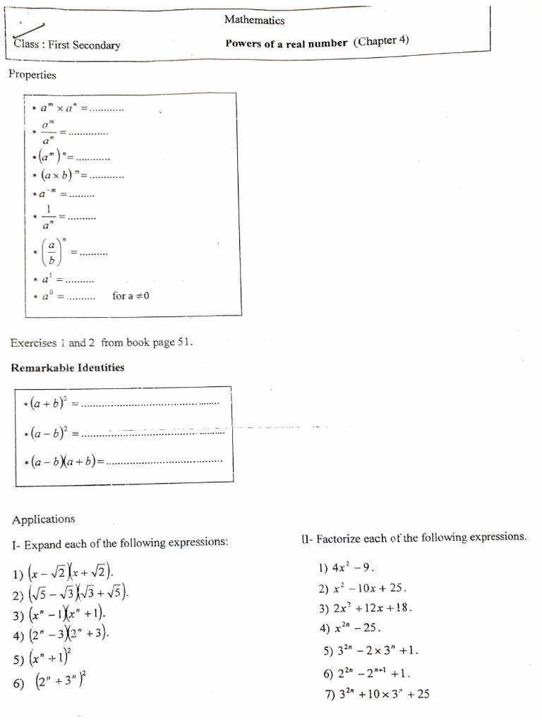 Powers (Rules & Activities) | PDF