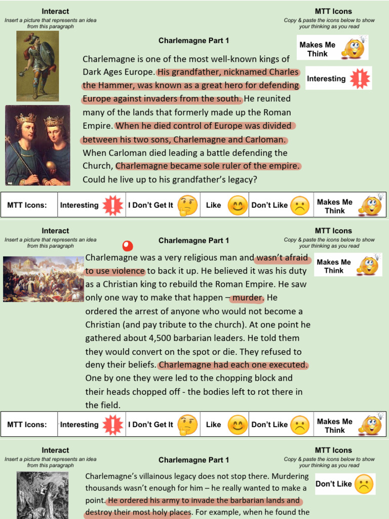 Charlemagne: Hero or Villain? | PDF | Charlemagne | Icon