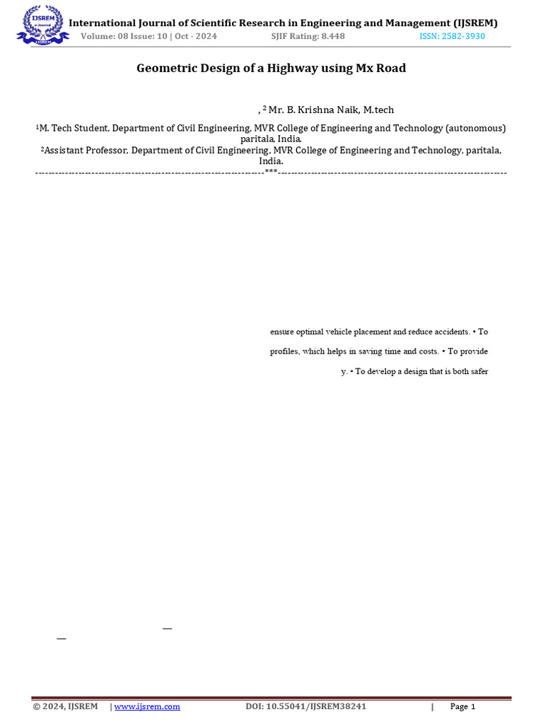 Geometric Highway Design with MX Road | PDF | Road | Road Surface