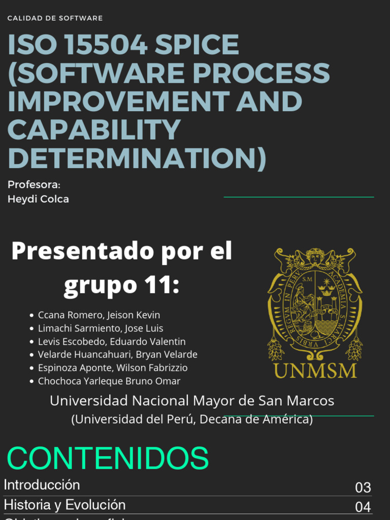 S1 - ISO 15504 SPICE | PDF | Tecnologías de la información