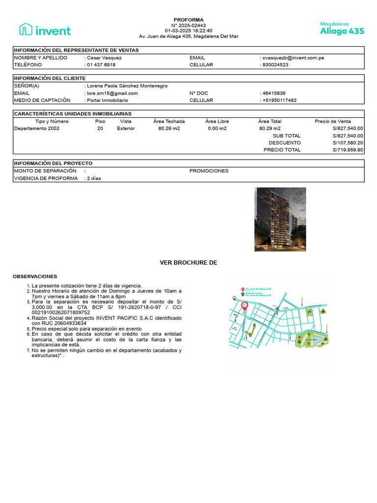 Ejemplo de Proforma | PDF