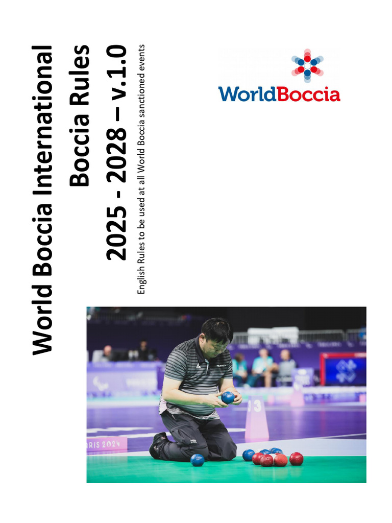 World Boccia Rules 2025 2028 v1.0 | PDF | Sports