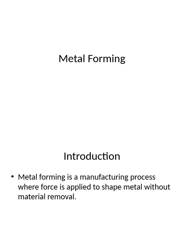 Metal Forming | PDF
