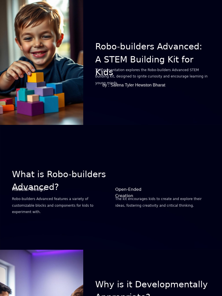 Robo-builders Advanced STEM Kit for Kids | PDF
