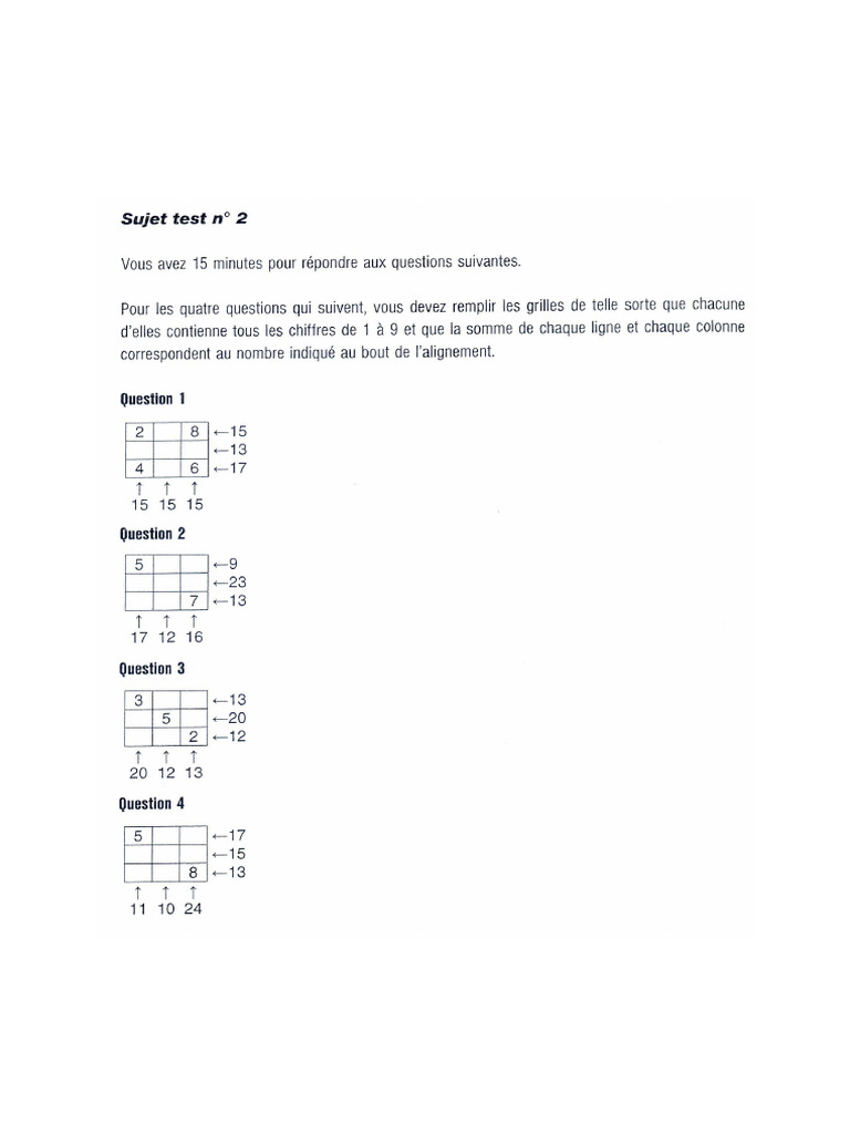 Aptitudes logiques 2 | PDF
