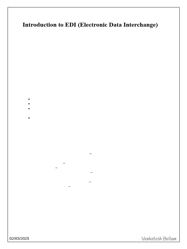 Introduction To EDI 1738571982 | PDF | Electronic Data Interchange ...