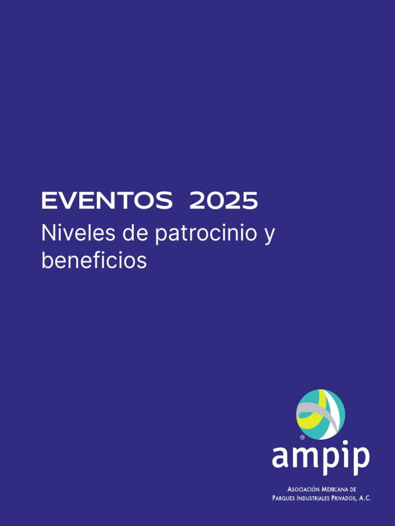 Eventos AMPIP 2025: Patrocinios y Fechas | PDF