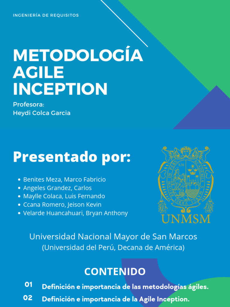 Agile Inception: Metodología y Herramientas | PDF | Software | Ingeniería de software