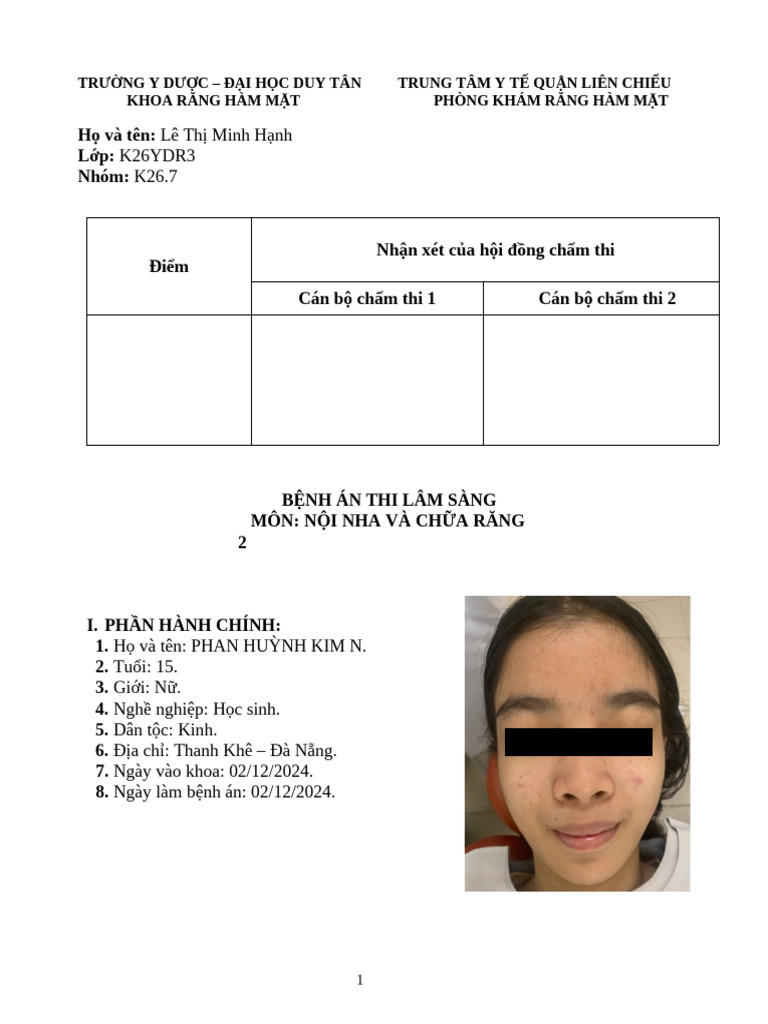 Lê Thị Minh Hạnh - 2620543946 - nn2 | PDF