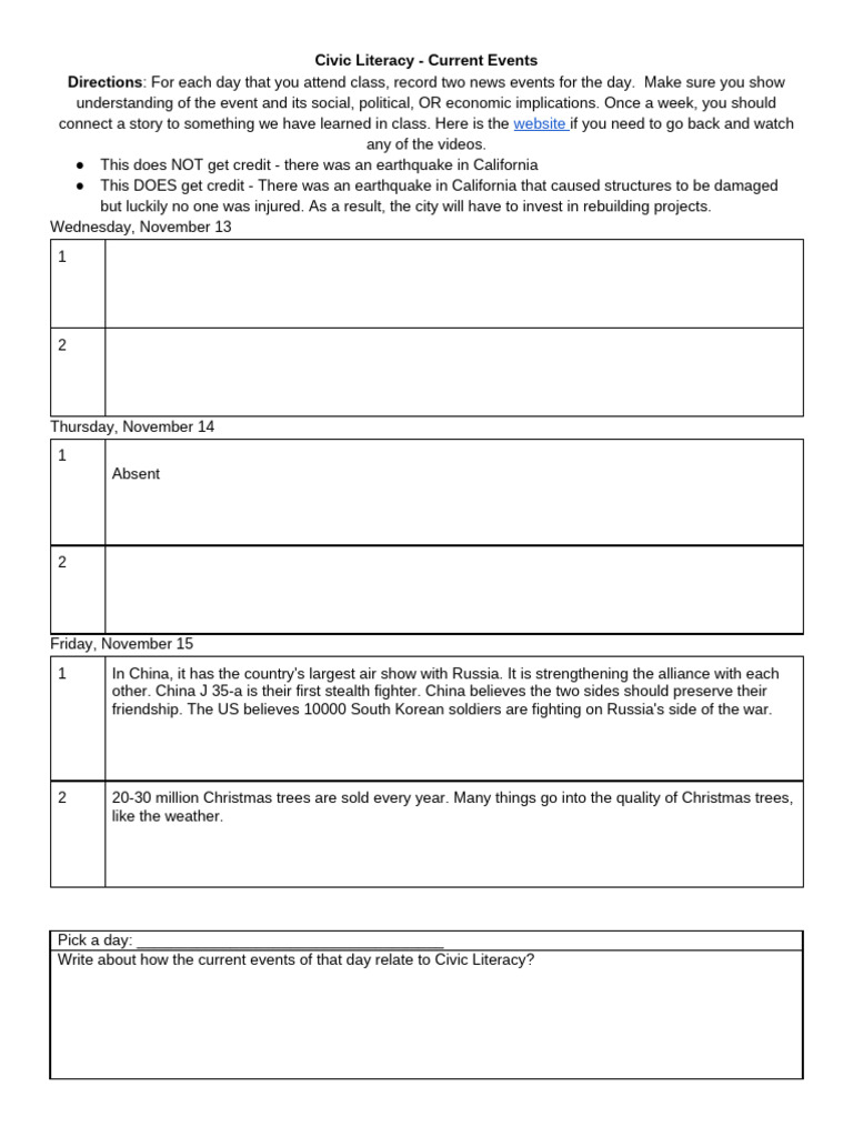 11 - 13-11 - 22 Current Events | PDF