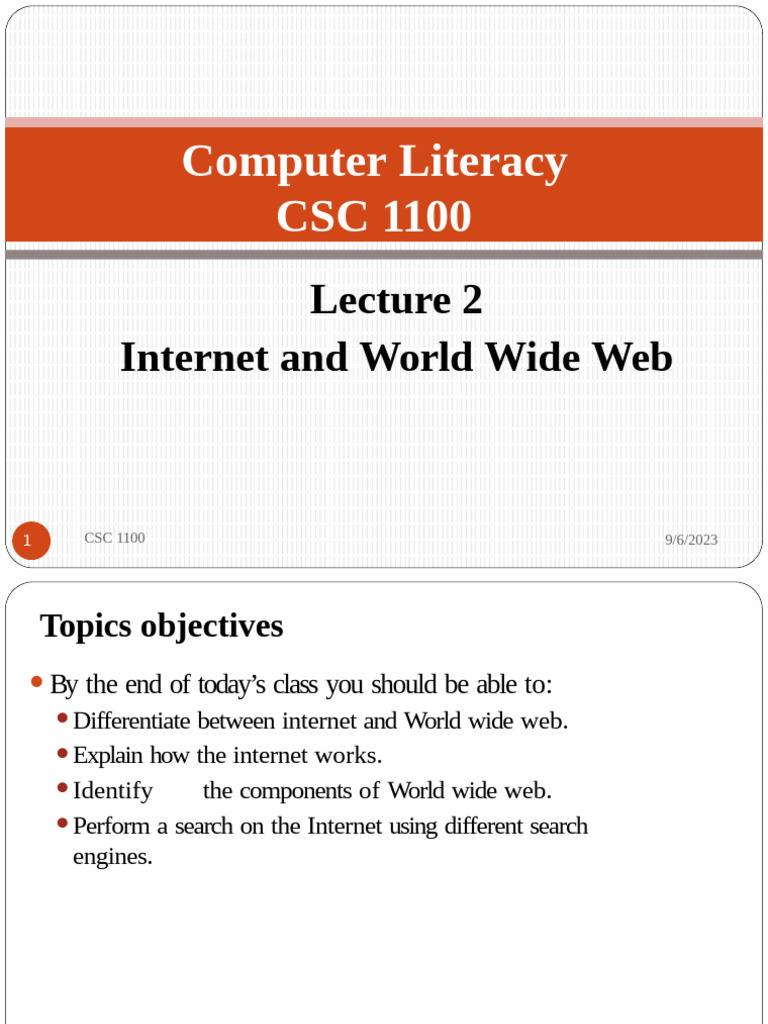 Internet vs. World Wide Web Explained | PDF | World Wide Web | Internet ...