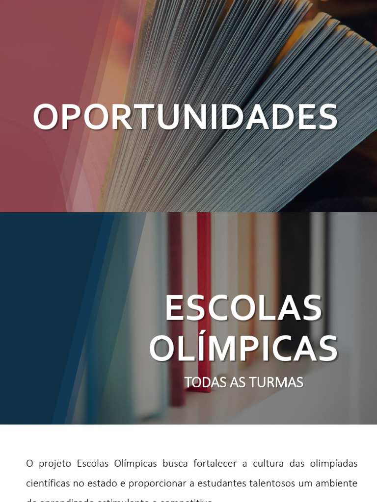 Divulgação - Aluno Monitor Escolas Olimpicas e BEEM | PDF