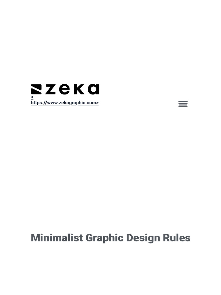 Minimalist Graphic Design Principles | PDF | Minimalism | Typefaces