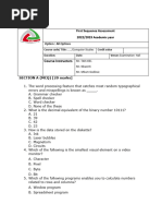BCA 1st Semester Computer Fundamentals Question Paper (2023) | PDF | Printer (Computing ...
