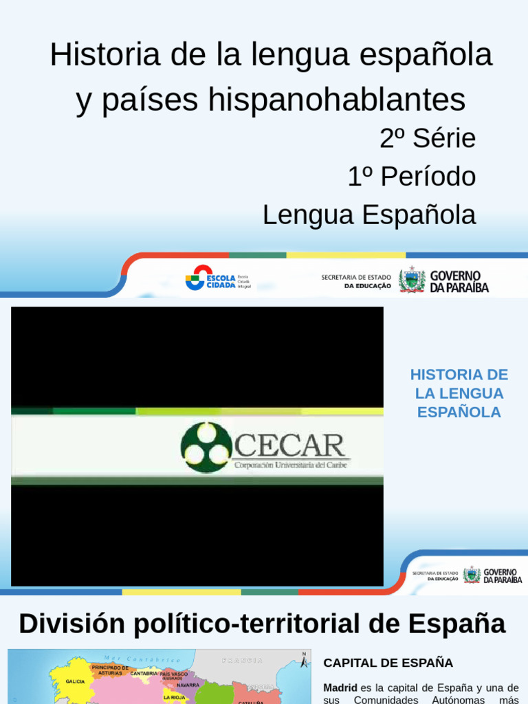 2ªsérie_1º PPT- Historia de La Lengua Española y Países ...