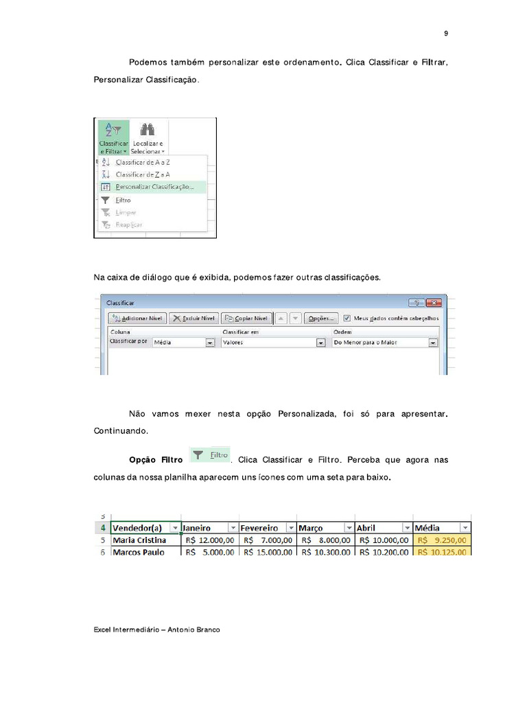 Apostila EXcel Intermediário - Parte 2 | PDF