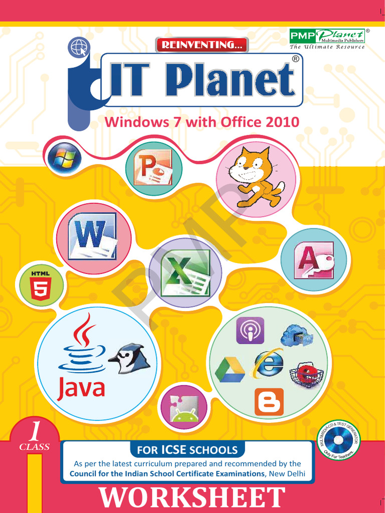 Icse Class 1 Computer Worksheet | PDF