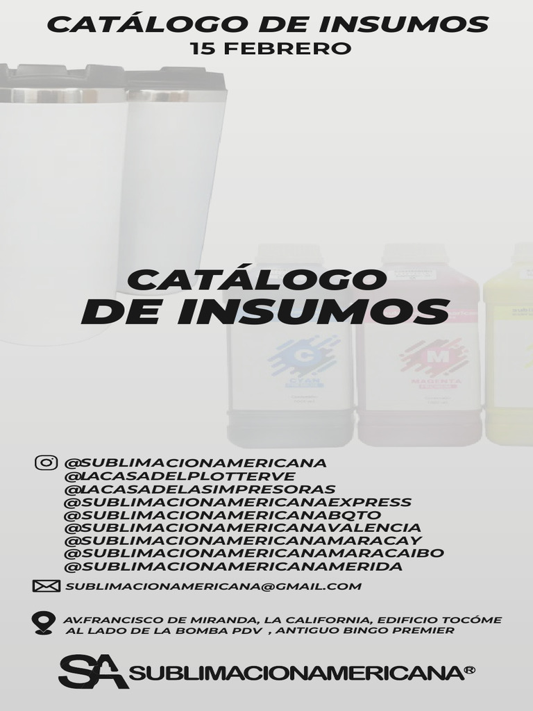 Catalogo Insumos | PDF