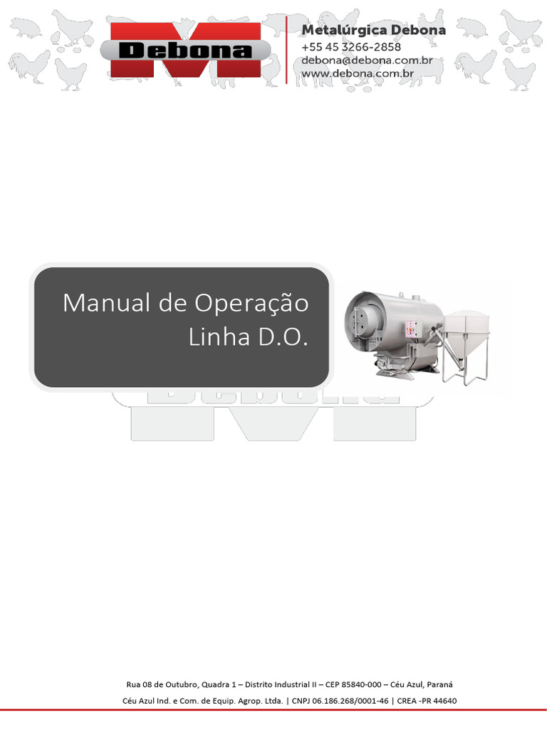 Manual Operacional Linha DO | PDF