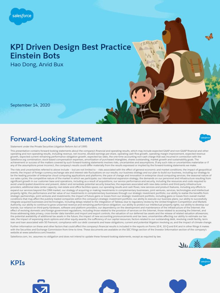 KPI Optimized Design Best Practice for Einstein Bots | PDF | Investing | Taxes