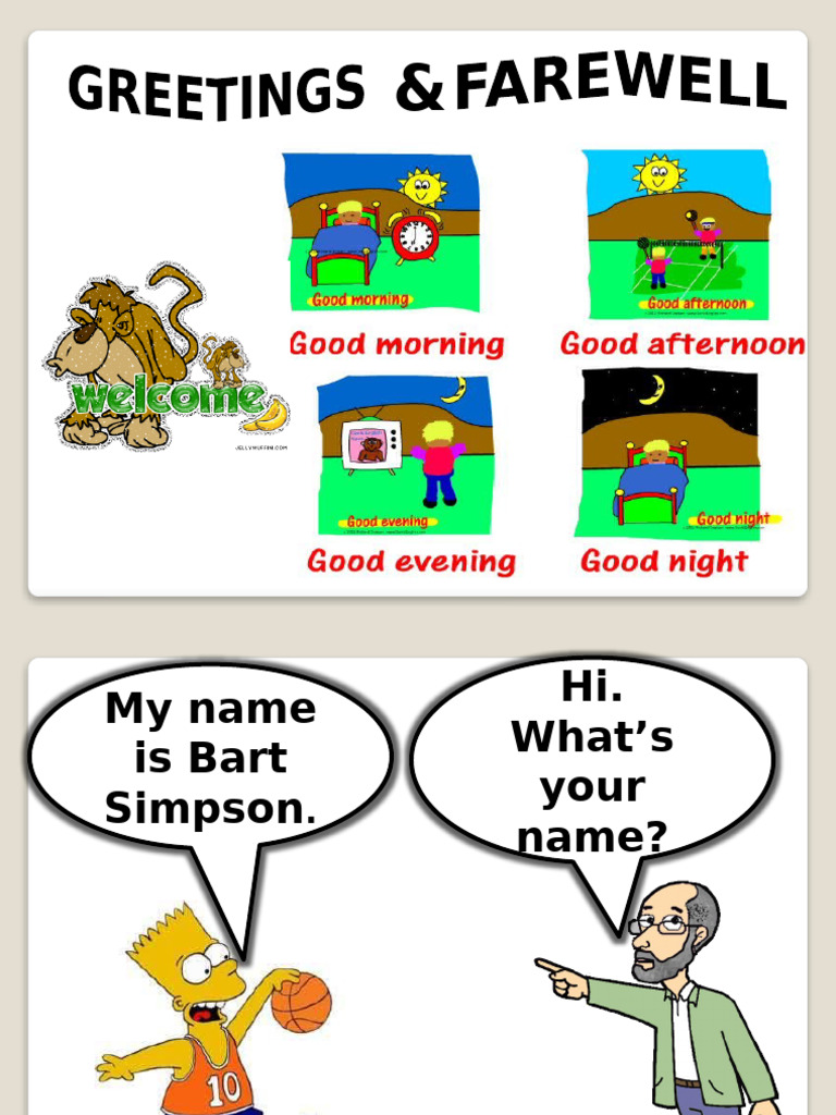 Greetings and Farewell Conversation Topics Dialogs Flashcards 95691 ...