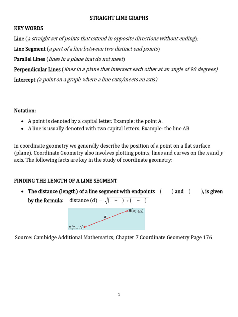 Straight Line Graphs New New New | PDF | Line (Geometry) | Slope