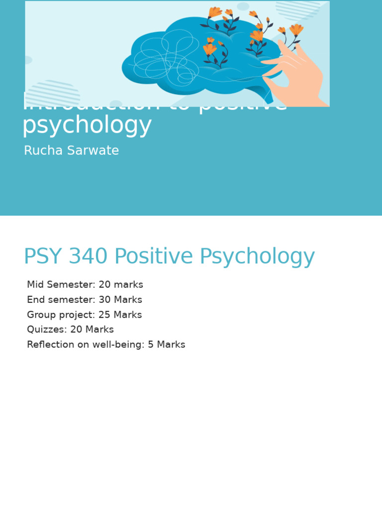 Introduction To Positive Psychology | PDF | Virtue | Courage