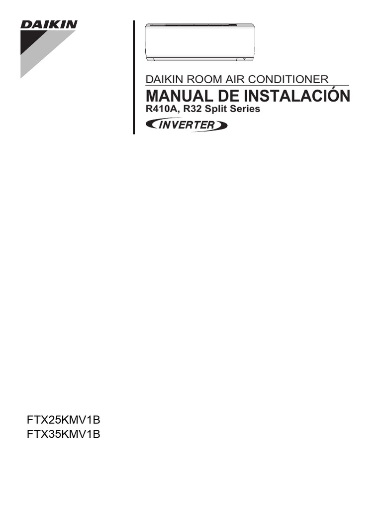 FTX25-35KM 3PES393185-8S Installation Manuals Spanish | PDF