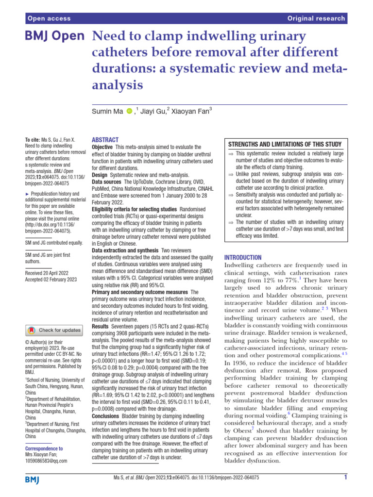 Need To Clamp Indwelling Urinary Catheters Before 250217 101306 | PDF ...