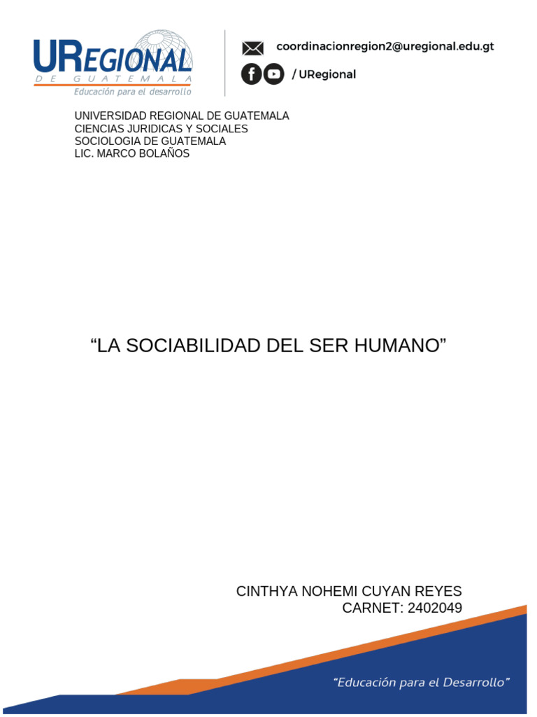Sociabilidad Humana: Evolución y Factores | PDF | Teoría de apego ...