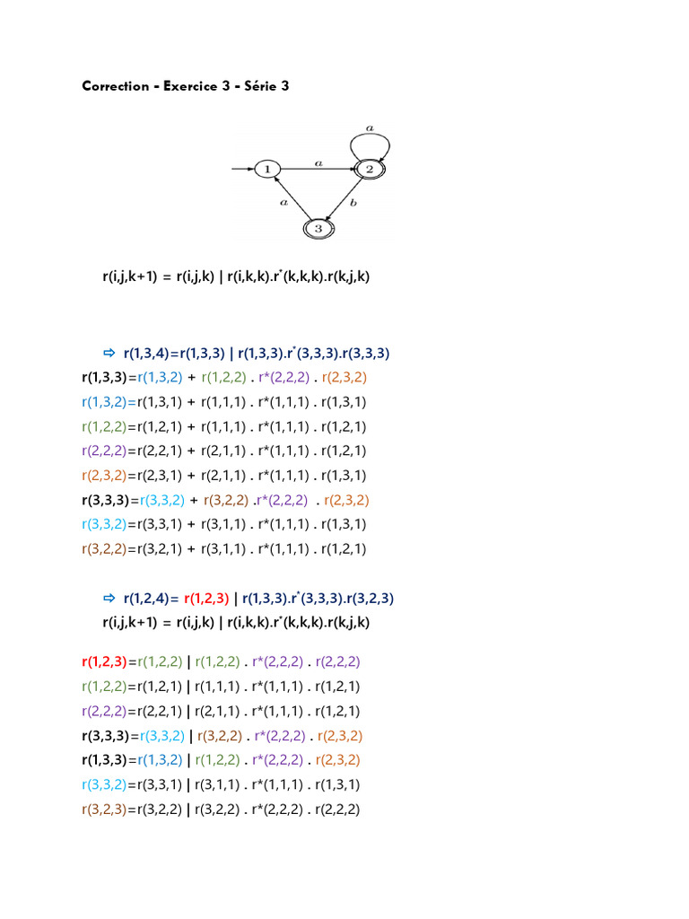 Correction Exercice4 Série3 | PDF
