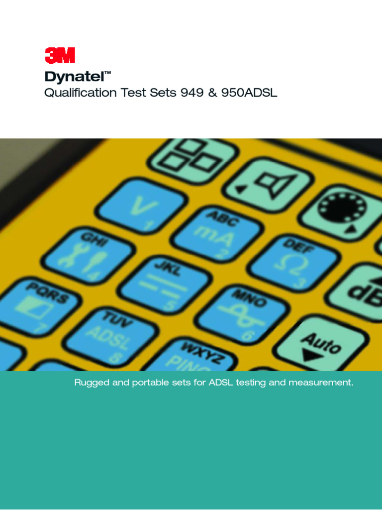 Dynatel 950ADSL Specifications D52C8 | PDF | Decibel | Electrical Impedance
