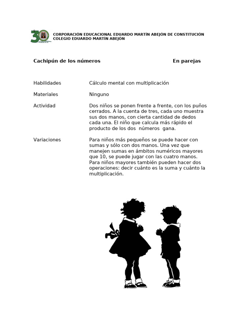 Cachipun de Los Numeros | PDF