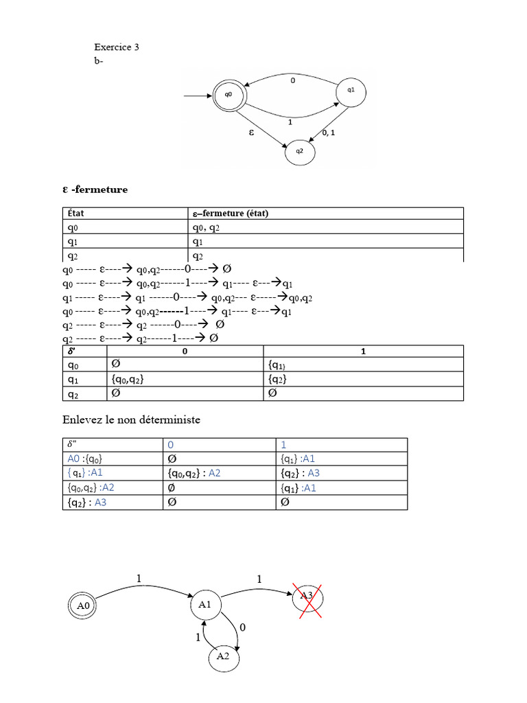 Serie3 Exercice 3 Et 4 | PDF
