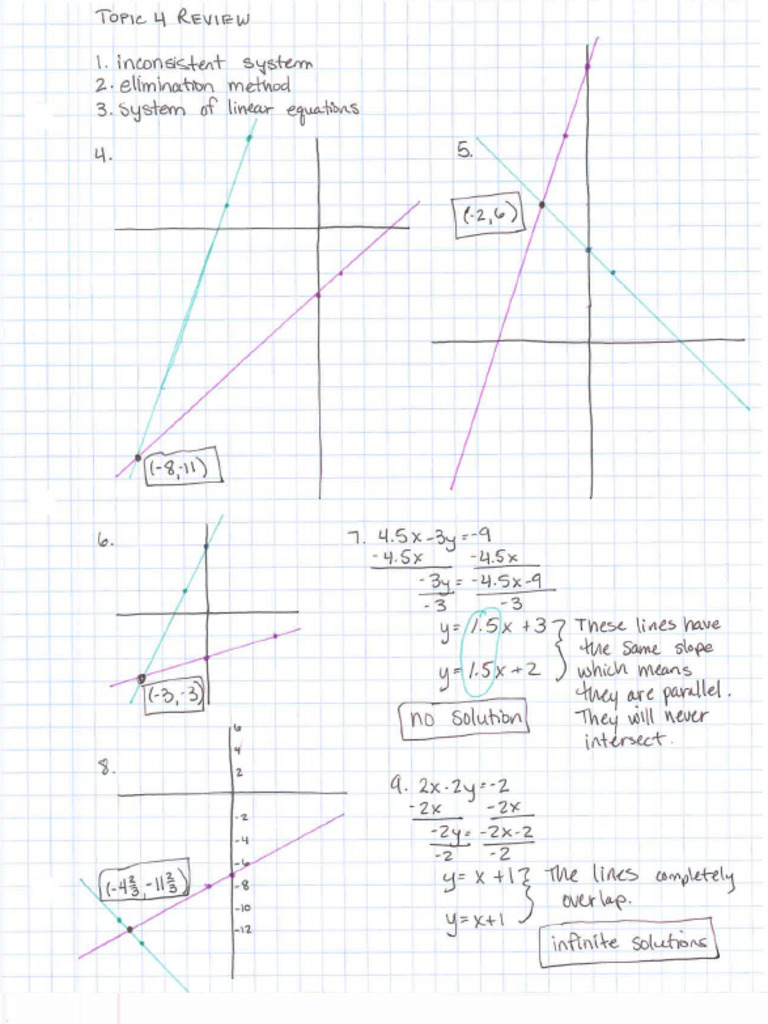 Topic 4 Review - Answer Key | PDF