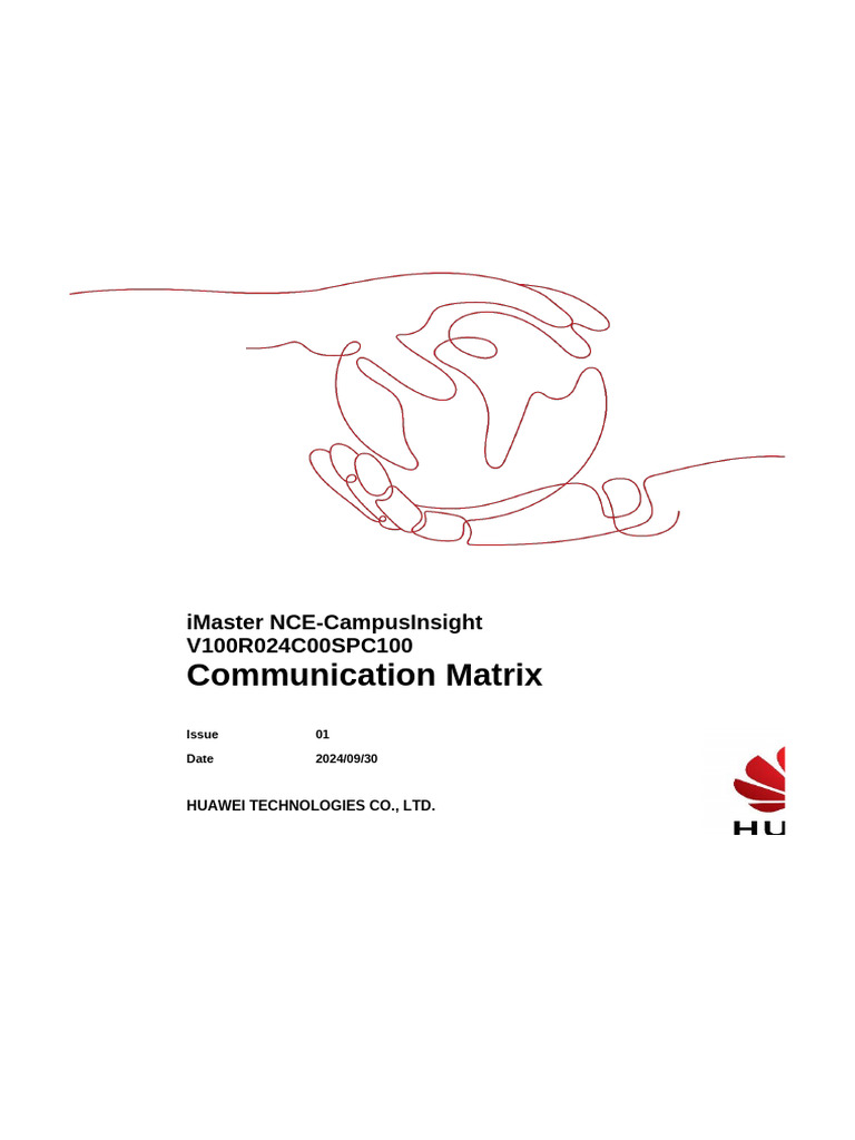 iMaster NCE-CampusInsight V100R024C00SPC100 Communication Matrix ...