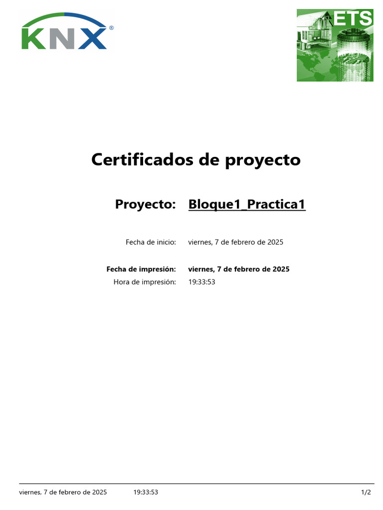 Certificados de Proyecto1 | PDF