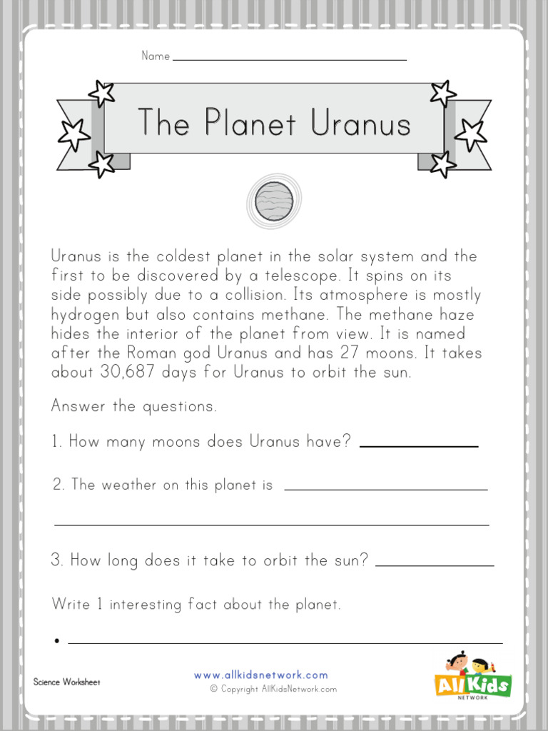 planet-uranus-worksheet | PDF
