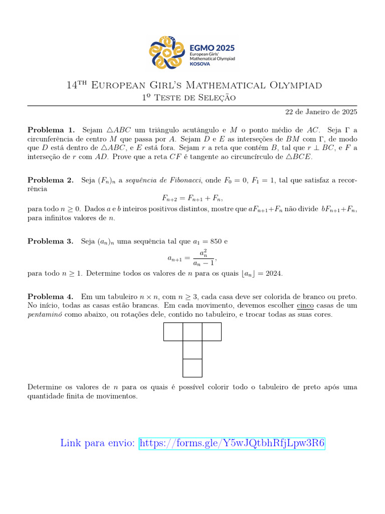 TST1 BRA EGMO 2025 | PDF