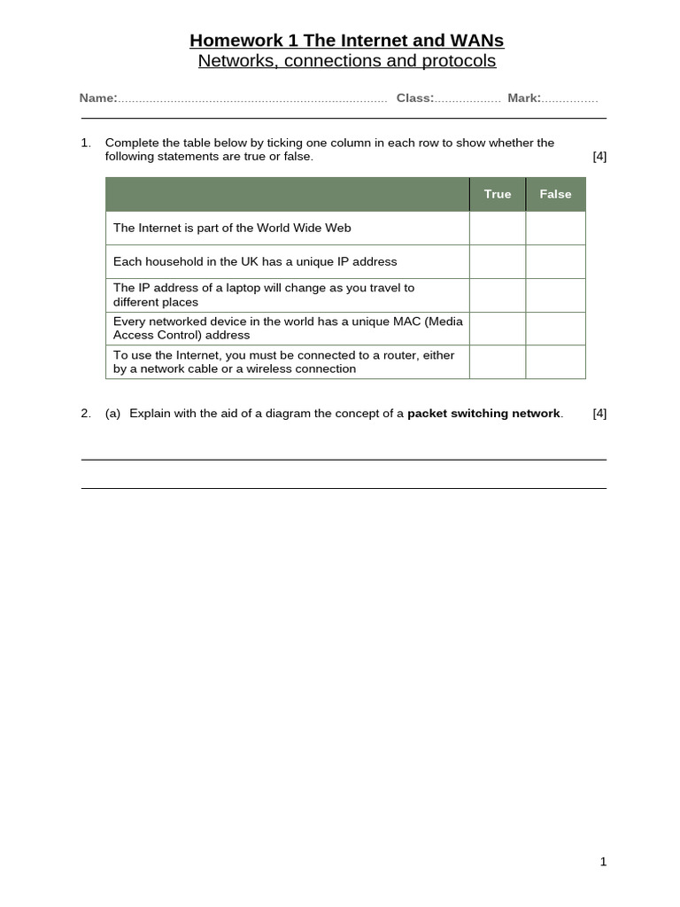 Networking Basics for Students | PDF