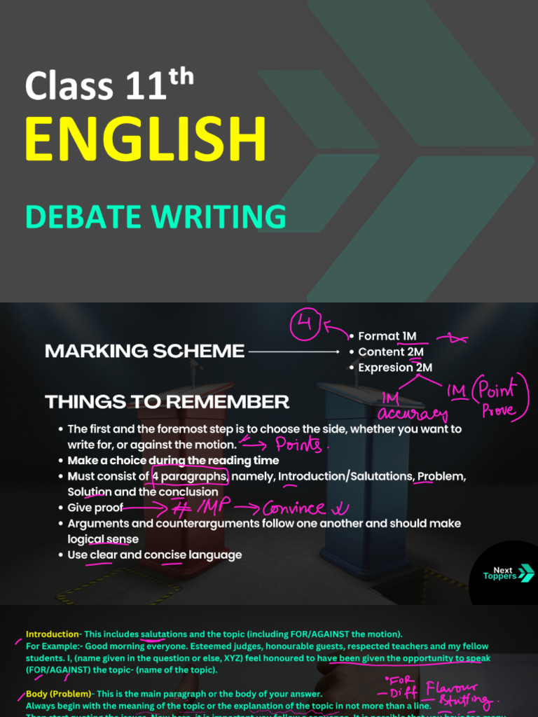 Debate Writing | PDF